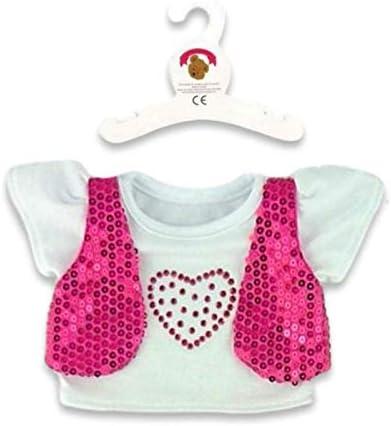 Build a Bear Wardrobe Pink Check Outfit with Hat and Boots - Fits Build ...