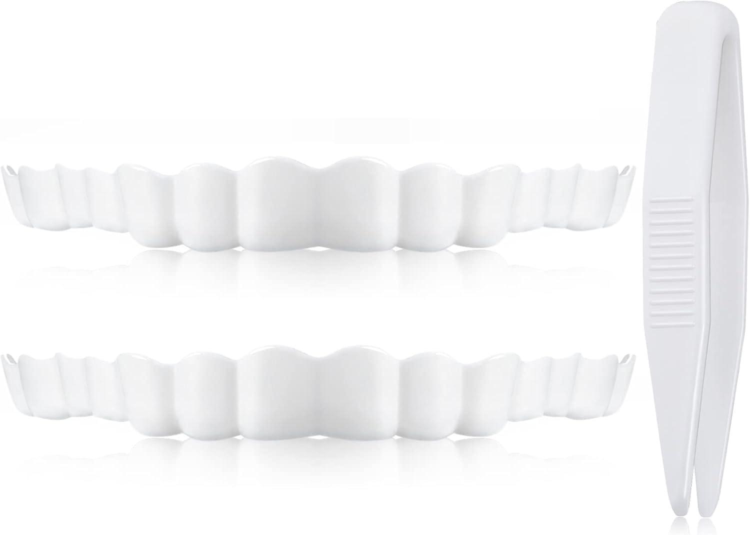 Buy 2 Pieces Instant Veneers Dentures - Fake Teeth for Men & Women ...
