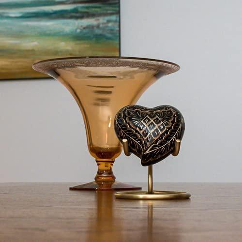 Gold Keepsake Heart Stand, Brass, Display Stand for Heart Shaped Mini ...