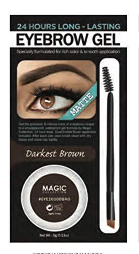 Magic Collection Eyebrow Gel in Darkest Brown - 24 Hour Long-Lasting ...