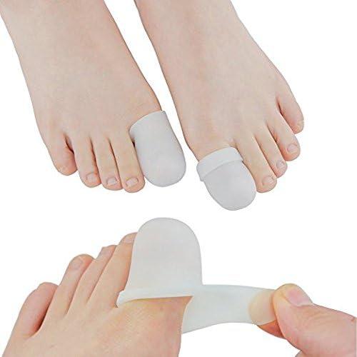 JIAHAO Silicone Gel Big Toe Cap Protector (1 Pair) - Foot Pain Relief ...
