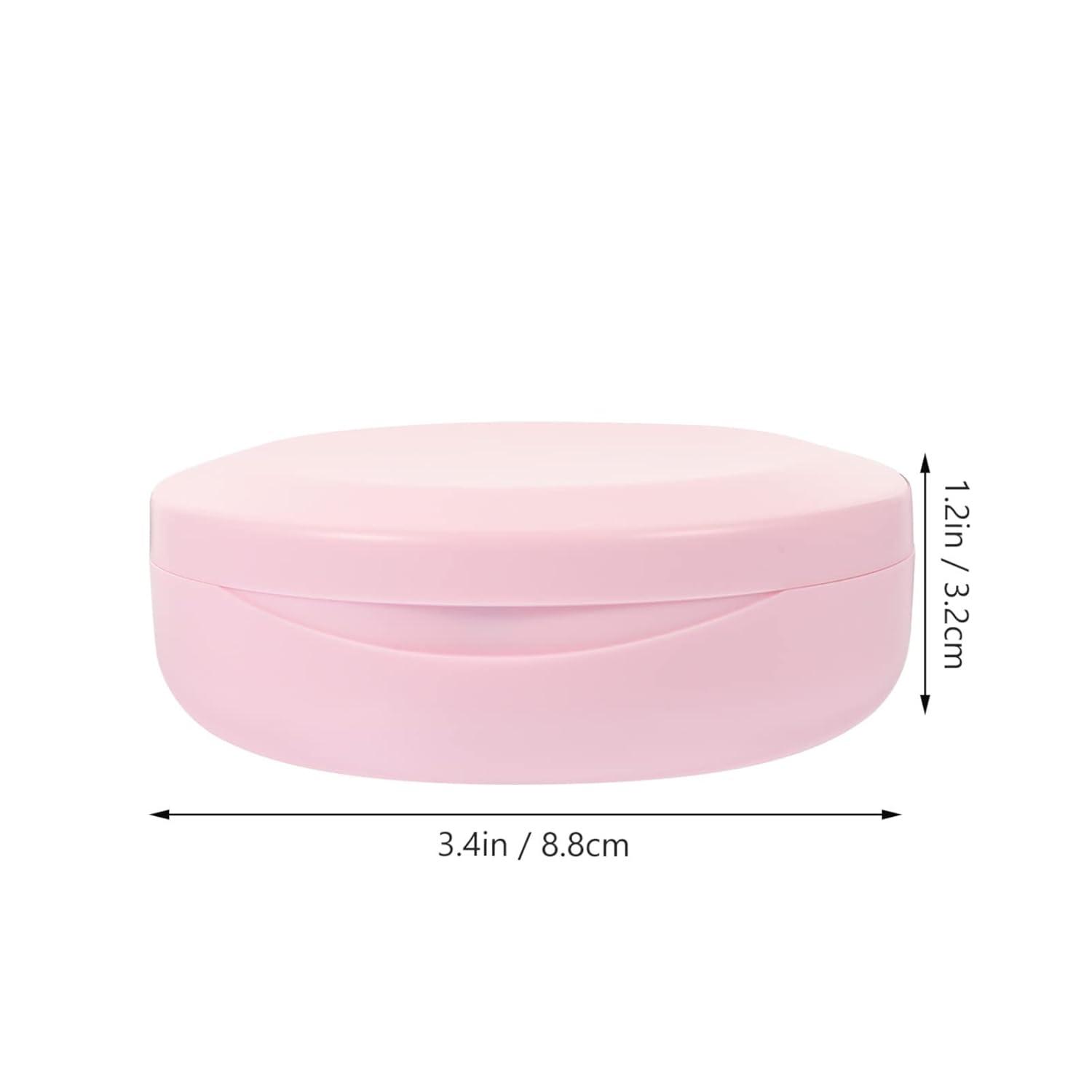 Portable Pink Denture Case with Mirror - Healeved Pocket Denture ...