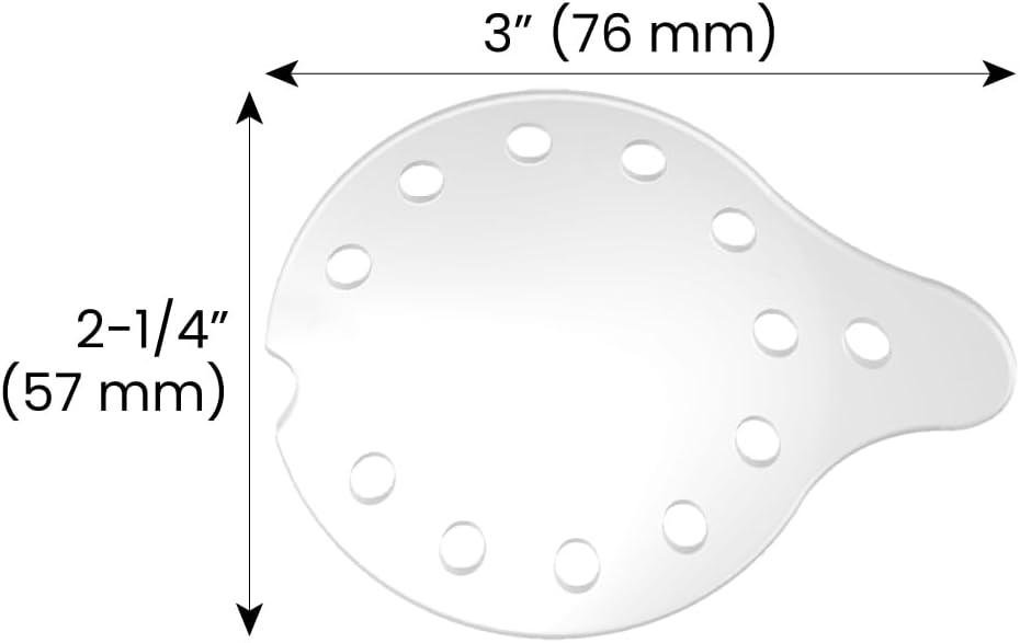 Clear Vented Polycarbonate Eye Shields - Universal Left/Right Eye 24 ...