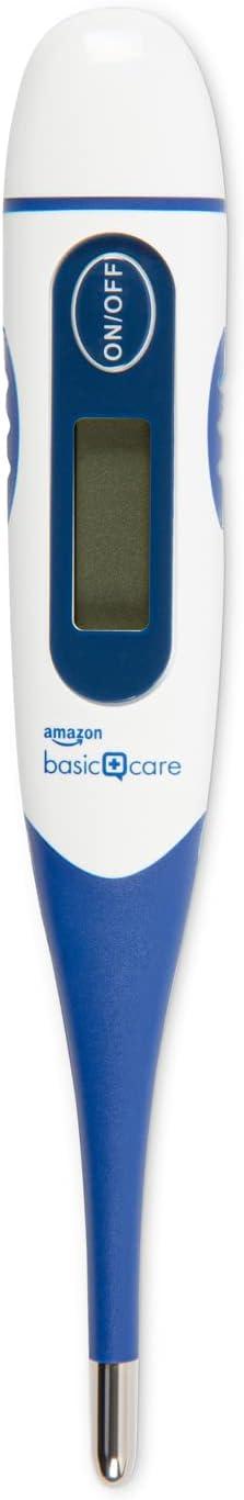 Amazon Basic Care Digital Thermometer in Blue - Accurate and Reliable ...