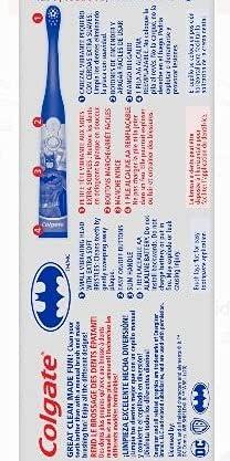 Batman Powered Toothbrush and Fluoride Toothpaste Set for Kids - Silver ...