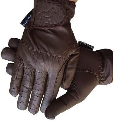 Men's All Leather Horse Riding Gloves - 100% Real Leather - Premium ...