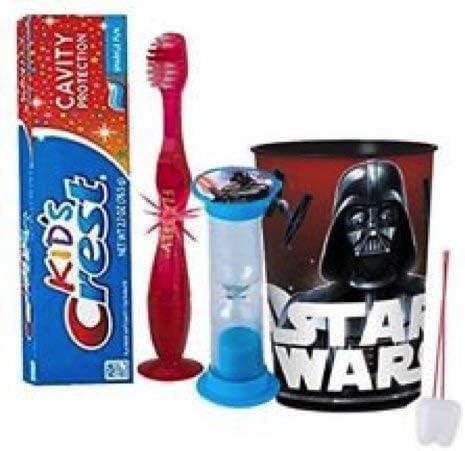 Darth Vader Inspired Boys 4pc Oral Hygiene Set with Lights Toothbrush ...
