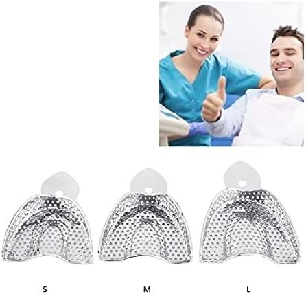 6PCs Stainless Steel Dental Impression Trays - Autoclavable Upper ...