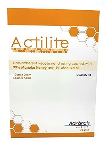 Actilite Manuka Honey Non-Adherent Dressing 10cm x 20cm x 10 CR3852 One ...