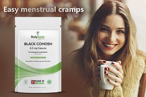 Bodygenix Black Cohosh Supplement | Capsules for pre-Menstruation and ...