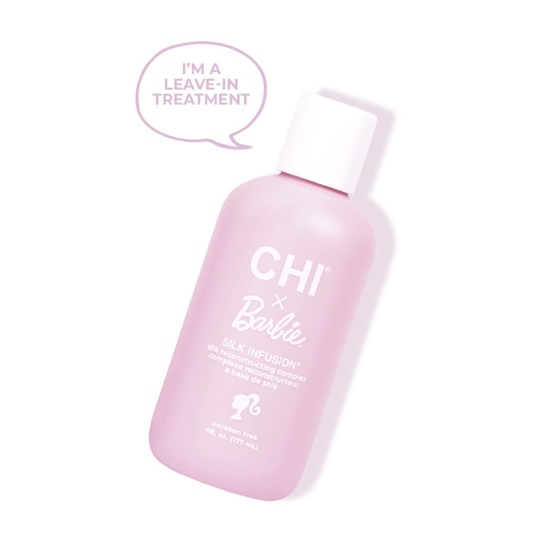 CHI x Barbie Silk Infusion 6 oz - Luxurious Hair Treatment for Instant ...