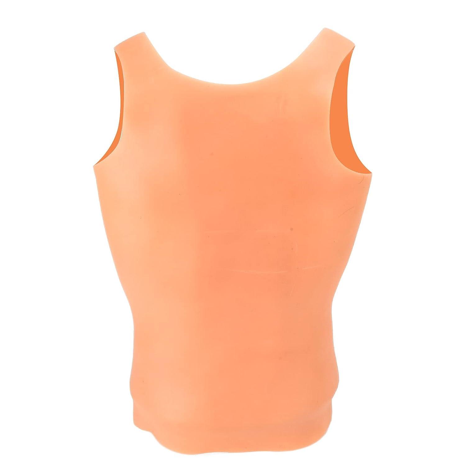 Dark Skin Silicone Fake Chest Vest for Carnival Costume Prop - Muscle ...