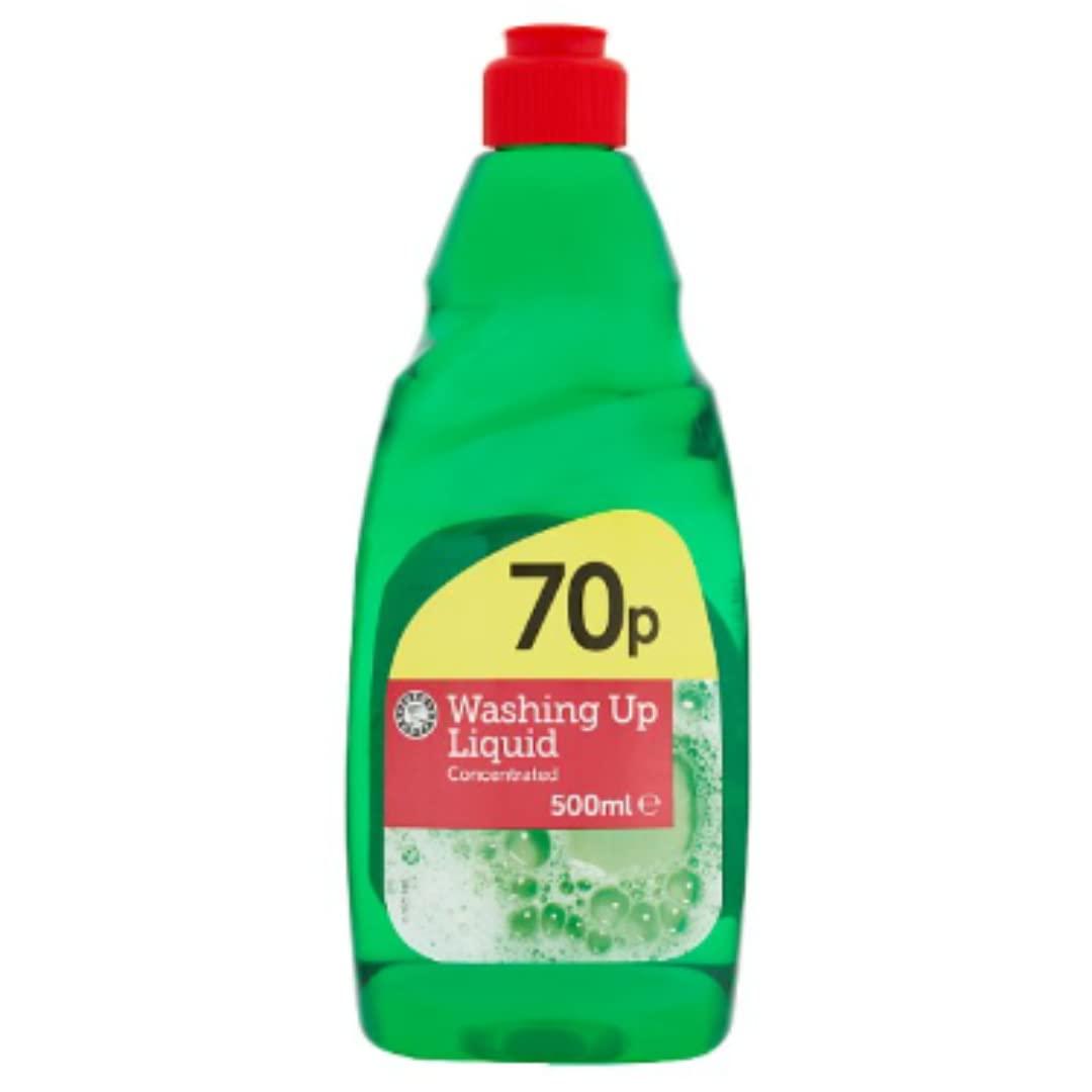 Euro Shopper Washing Up Liquid Concentrated 500ml x Case of 8 Washing ...