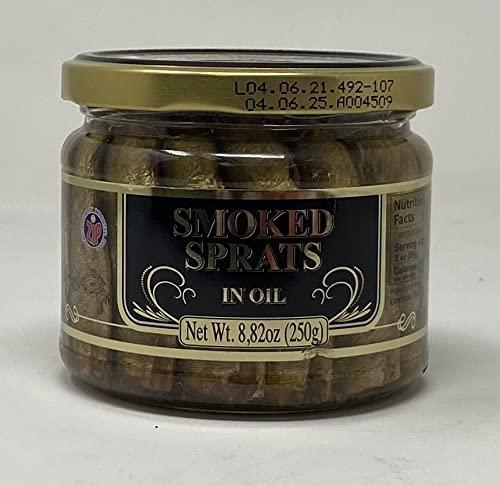 Riga Gold Smoked Sprats in Oil 8.82 oz/250g - Premium Quality Baltic ...