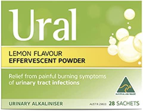 Ural Effervescent Powder 4G - 28 Sachets | Urinary Alkalinizer for ...