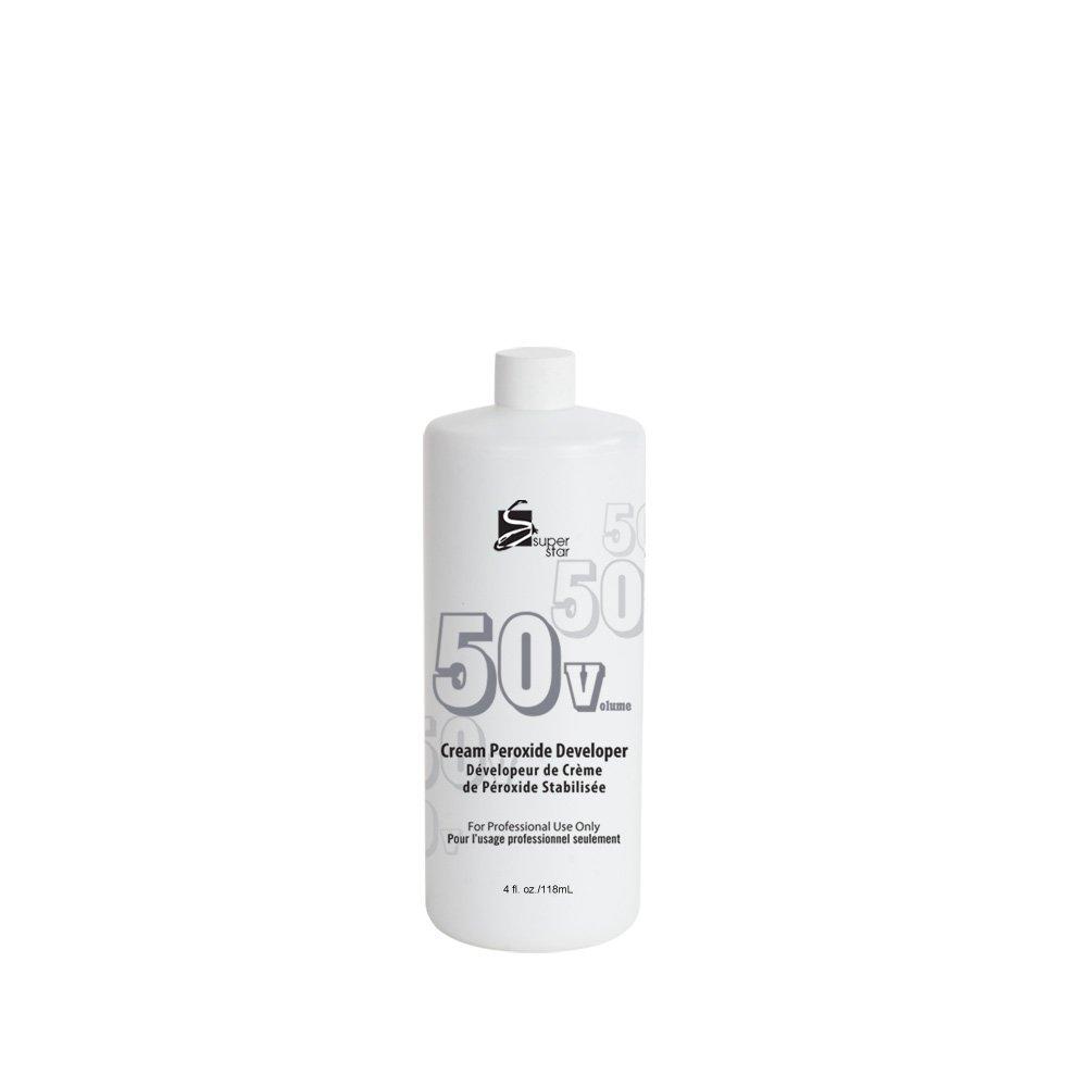 Super Star 50 Volumes Cream Peroxide Developer 4oz - Pack of 1