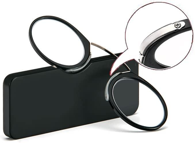 REAVEE 2 Pack Nose Pinching Armless Reading Glasses +2.0 for Women Men ...