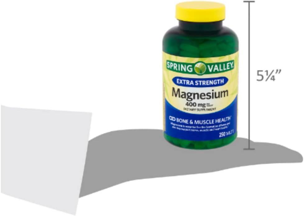 Spring Valley Magnesium 400 Mg 250 Tablets + STS Sticker - Premium ...