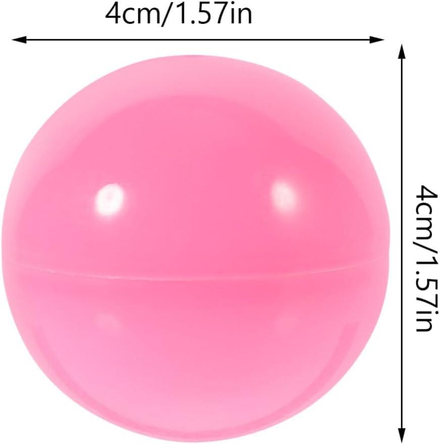 Jojofuny 50pcs Hollow Pink Bingo Balls - Round Raffle & Call Game ...