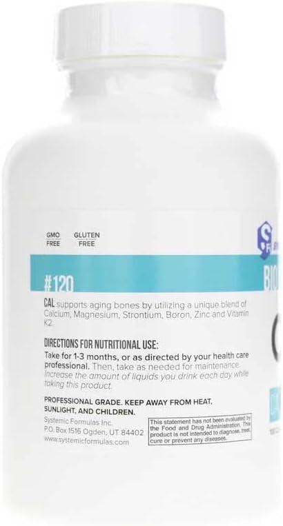 Systemic Formulas Cal Calcium Plus 100 Capsules - Highly Bioavailable ...