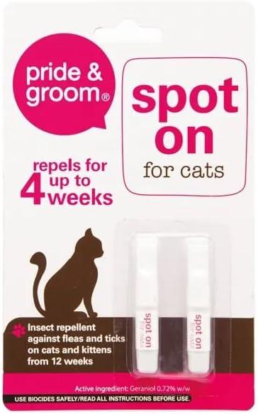 Cat Flea And Tick Drops x2 Insect Lice Parasites Treatment Pet Insect ...