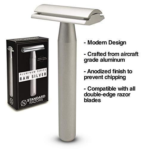 Aluminum Double Edge Safety Razor - Luxury Three Piece Razor for Men ...