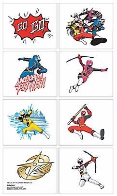 Power Rangers Ninja Tattoos Set of 8 Tattoos | Buy Now with Express ...