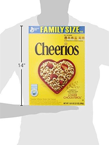 Cheerios Gluten-Free Family Size 21 oz. Cereal Box (Pack of 2 ...