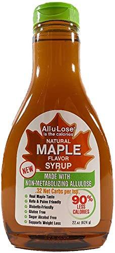 Natural Maple Flavored Allulose Syrup 22oz Bottles - 4 Pack All-u-Lose ...