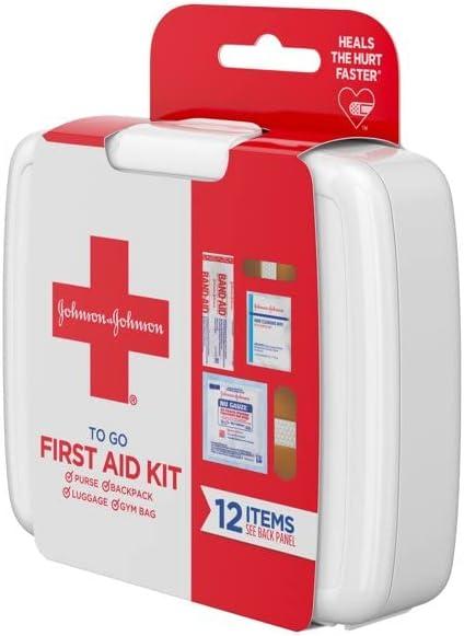 Johnson & Johnson FIRST AID TO GO! First Aid Kit - Essential On-the-Go ...