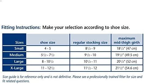 Truform Sheer Compression Stockings 8-15 mmHg Women's Thigh High 20 ...