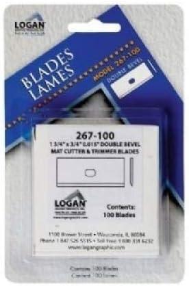 Logan L267-100 Mat Cutter Replacement Blades 100-Pack | Buy Now with ...