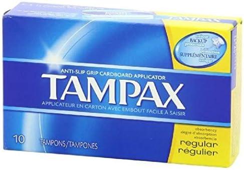 Tampax Regular Tampons - Flushable Cardboard Applicator - 10 ct | Buy ...