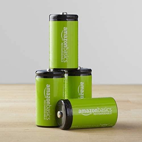 Amazon Basics 4-Pack C Cell Rechargeable Batteries 1.2V (5000mAh Ni-MH ... Amazon Basics 4-Pack C Cell Rechargeable Batteries 1.2V (5000mAh Ni-MH ...