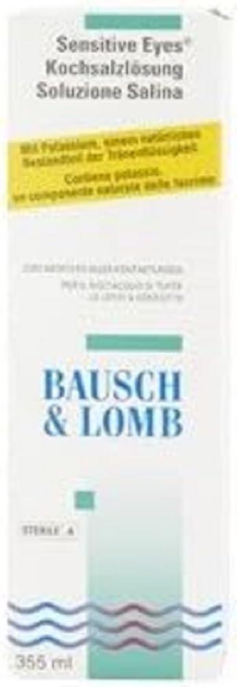 Bausch + Lomb Sensitive Eyes Saline Solution 360ml - pH-Neutral Rinse ...