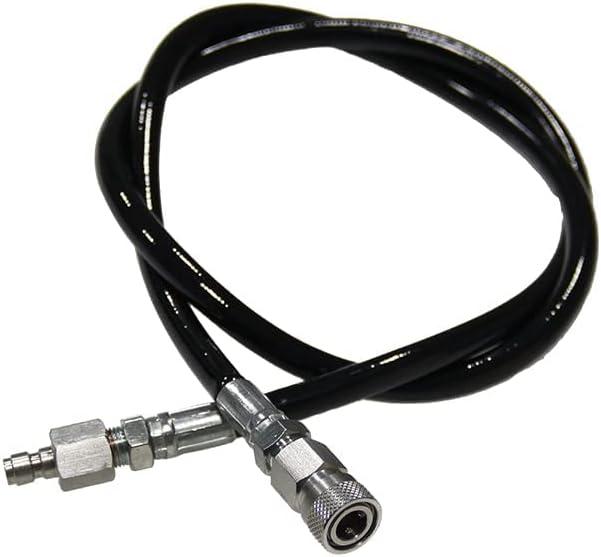 HPDMC PCP Charging Adaptor | 36 Black Hose | SCBA Connector | 1/8 Male ...
