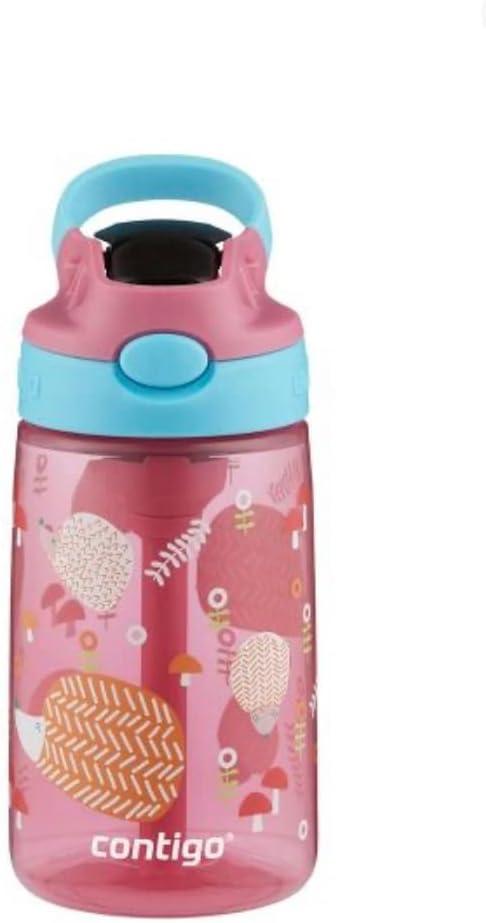 Contigo Kids 14 oz Pink Hedgehog Water Bottle with AUTOSPOUT Straw ...