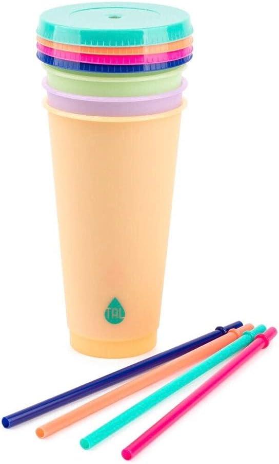 Brumis Imports 24oz TAL Color Changing Cup with Lid and Straw - Solid ...