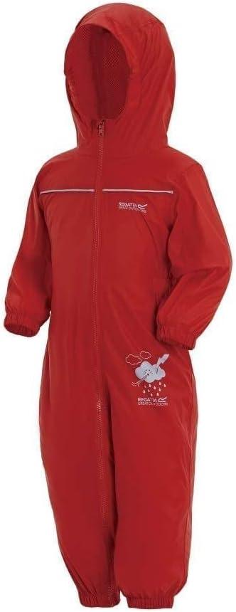 Regatta Unisex Kids Puddle Iv All-in-One Suit 6-12m Pepper - Waterproof Rain Suit | Buy Now with ...