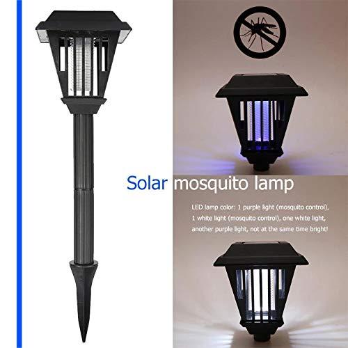 2 LED Garden Lawn Solar Mosquito Killer Light Insect Pest Bug Zapper ...