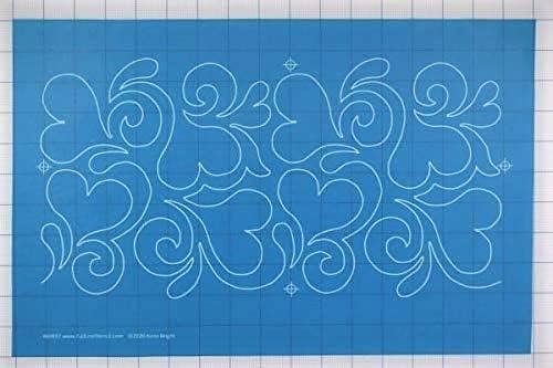 Full Line Stencil Splash of Love - Nylon Mesh Continuous Line Template ...