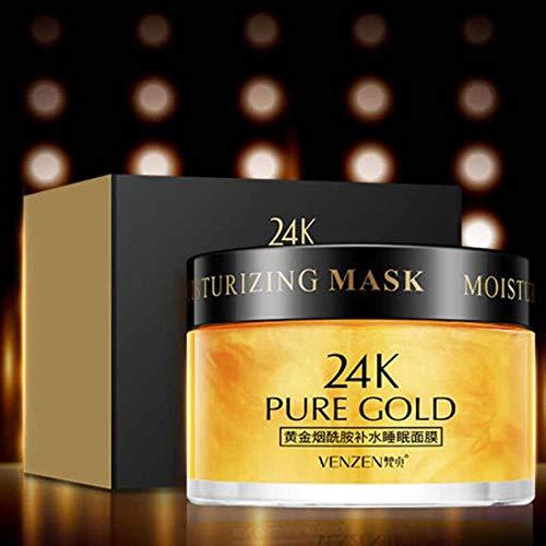 VENZEN 24K Pure Gold Niacinamide Hydrating Sleep Mask - Luxury ...