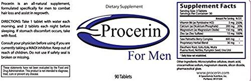 Procerin For Men 90 Tablets Hair Re-Growth Supplement- 3 Bottles