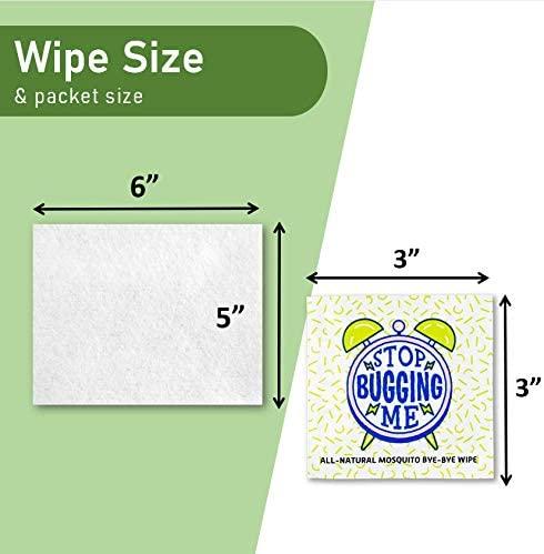 La Fresh Natural Mosquito Repellent Wipes - Deet Free, Non-Toxic, Long ...