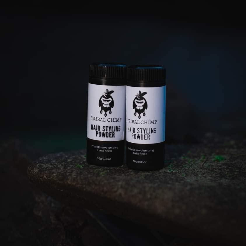 Tribal Chimp Hair Styling Powder - Set of 2 Bottles | Long-Lasting Hold ...