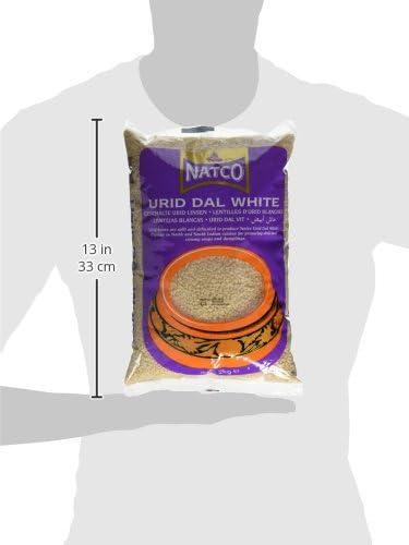 Natco White Urid Dal 2 kg - Premium Quality Split Black Lentils | Buy ...