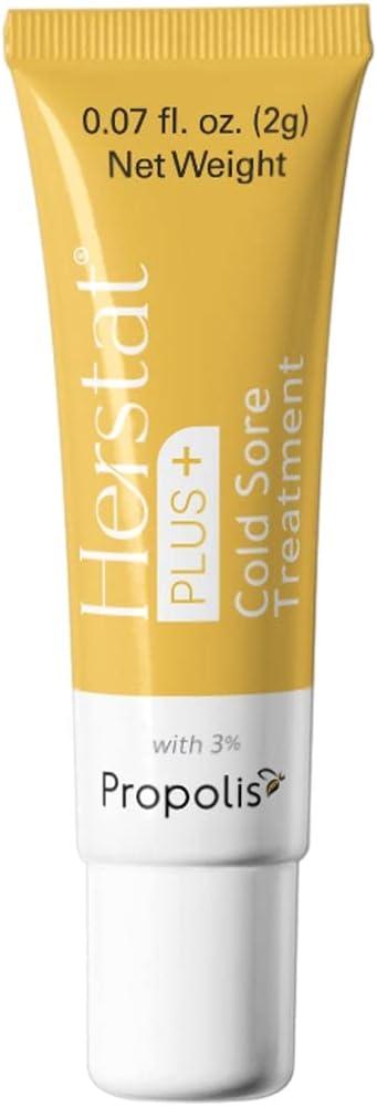 Herstat Plus Cold Sore Treatment with Free Lip Care Stick - Fast Relief ...