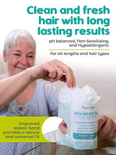 No Water Rinse Free Shampoo Cap (6-Pack) Microwaveable Shower Cap That ...