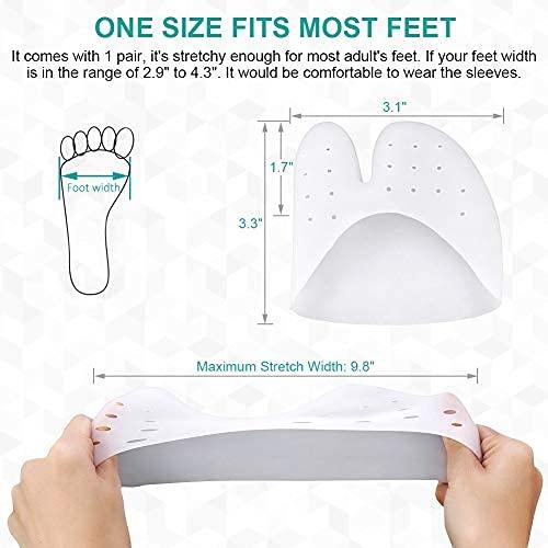 ANGGREK Gel Toe Cap Protector - Soft Toe Sleeves with Ball of Foot ...