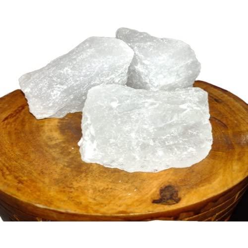 Yerbero Alum Stone Block 1 LB | Natural White Alum Crystal Rock for ...
